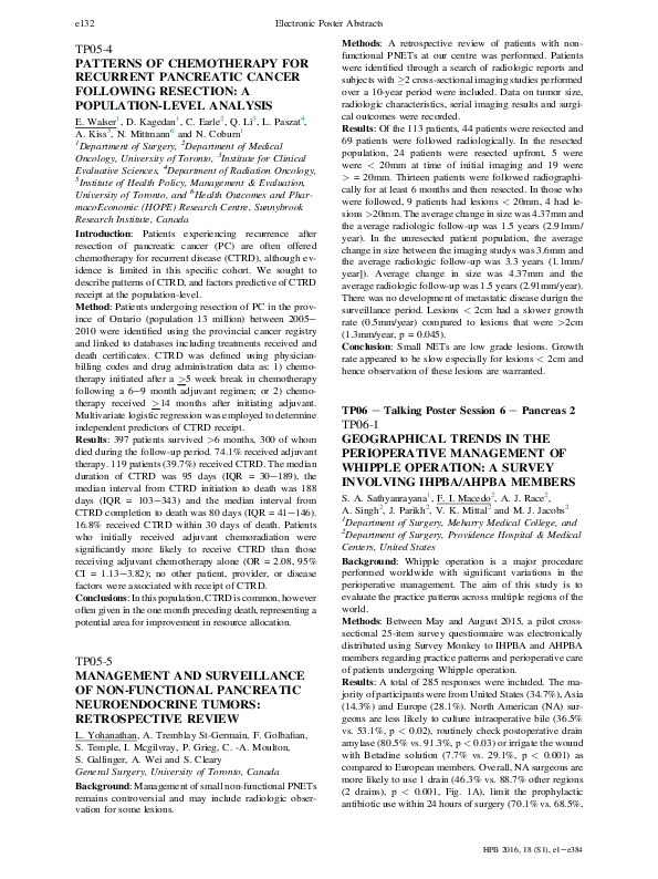 (PDF) Management and surveillance of non-functional pancreatic neuroendocrine tumors ...