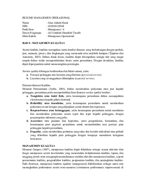 (PDF) RESUME MANAJEMEN OPERASIONAL