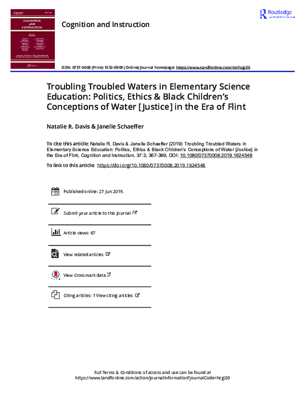 (PDF) Troubling Troubled Waters in Elementary Science Education ...