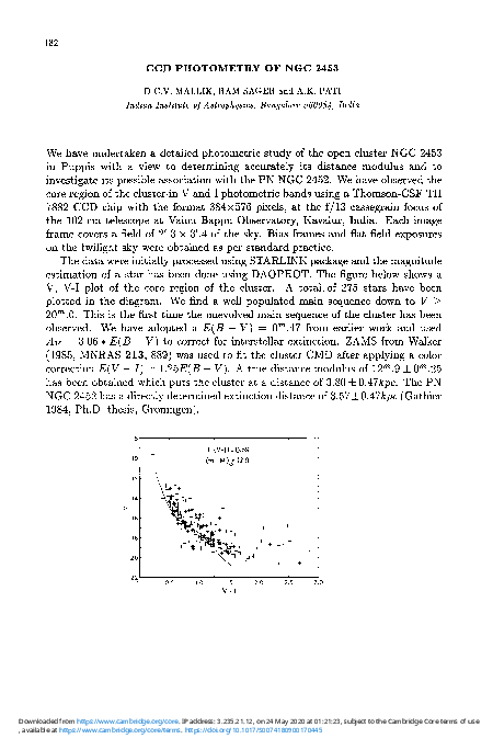 (PDF) CCD Photometry of NGC 2453