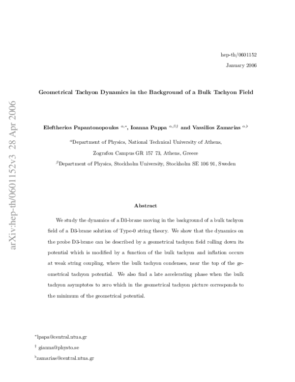 Geometrical tachyon dynamics in the background of a bulk tachyon field