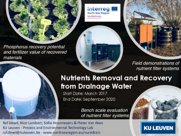 (PDF) Nutrients removal and recovery from drainage water