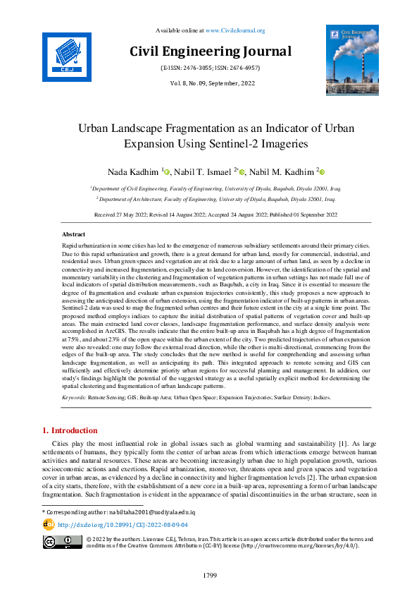 (PDF) Civil Engineering Journal