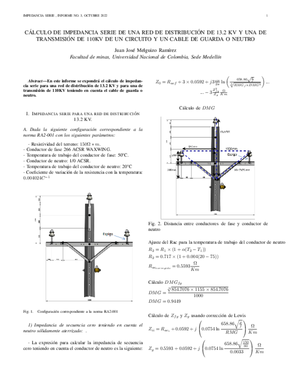 (PDF) CÁLCULO DE IMPEDANCIA SERIE DE UNA RED DE DISTRIBUCIÓN DE 13.2 KV Y UNA DE TRANSMISIÓN DE ...