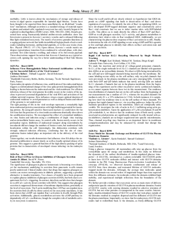 (PDF) Rapid Cell Surface Kv2.1 Recycling Observed by Single Molecule ...