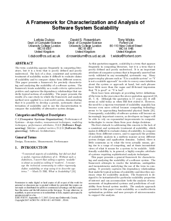 (PDF) A framework for modelling and analysis of software systems ...