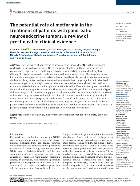 (PDF) The potential role of metformin in the treatment of patients with ...