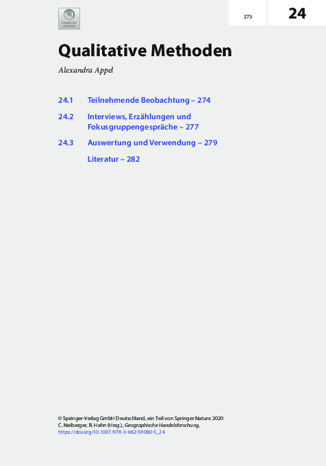 (PDF) Qualitative Methoden