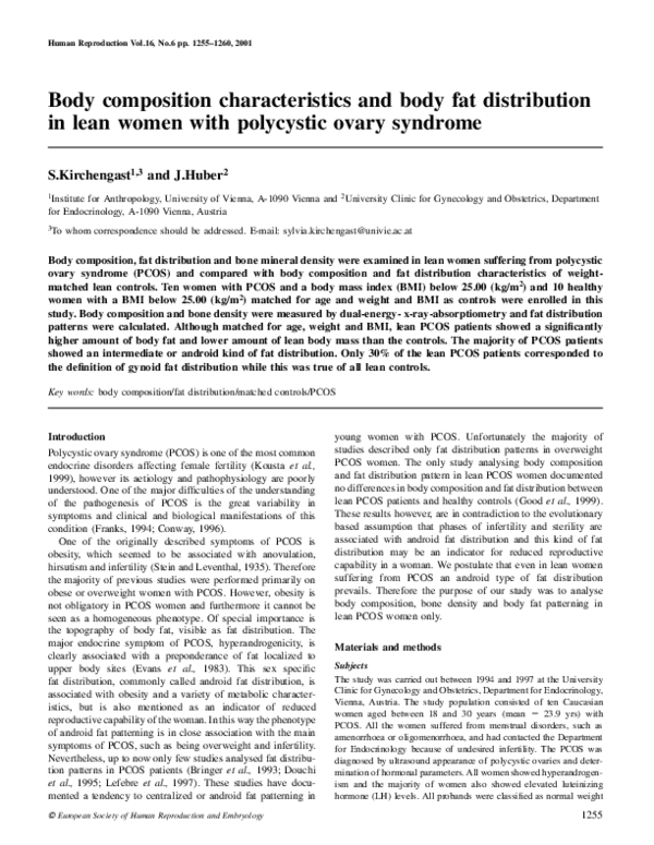 (PDF) Body composition characteristics and body fat distribution in ...