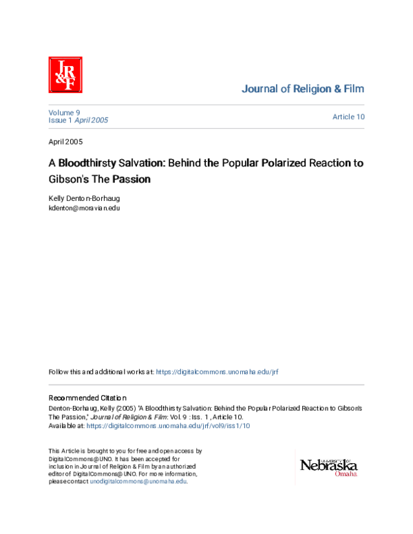 (PDF) A Bloodthirsty Salvation: Behind the Popular Polarized Reaction ...