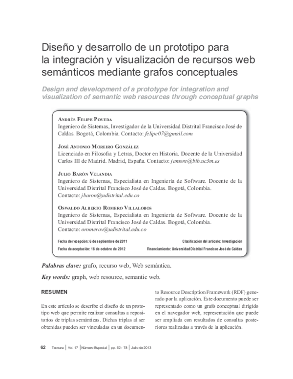 (PDF) Diseño y desarrollo de un prototipo para la integración y ...