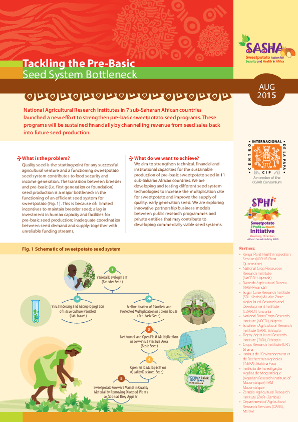 (PDF) Tackling the pre-basic seed system bottleneck
