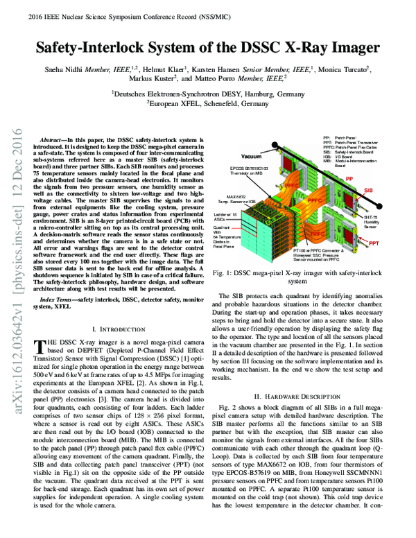 (PDF) Safety-interlock system of the DSSC X-ray imager