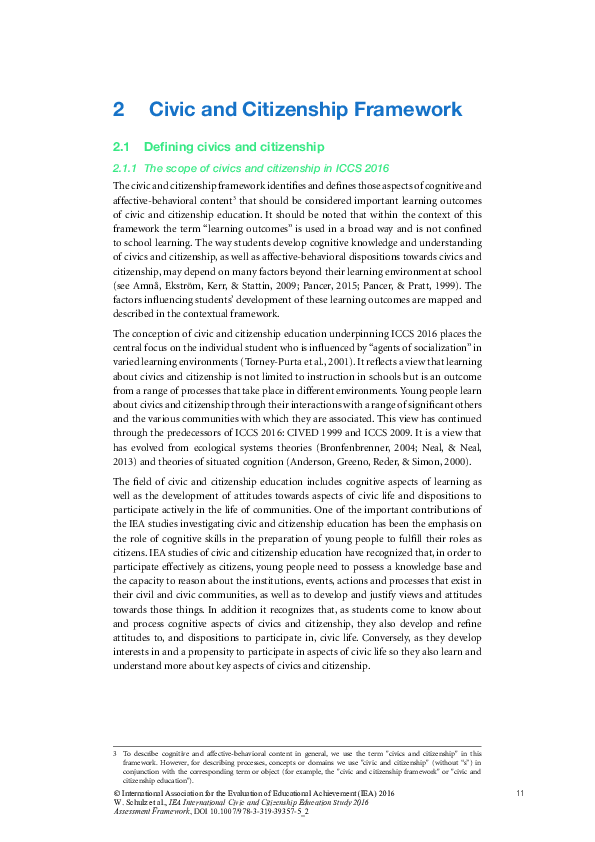 (PDF) Civic and Citizenship Framework | Gabriella Agrusti - Academia.edu