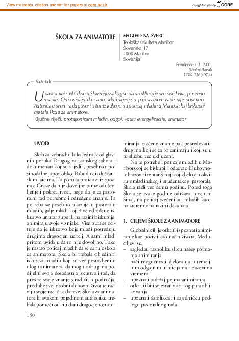 (PDF) Schule für Animatoren