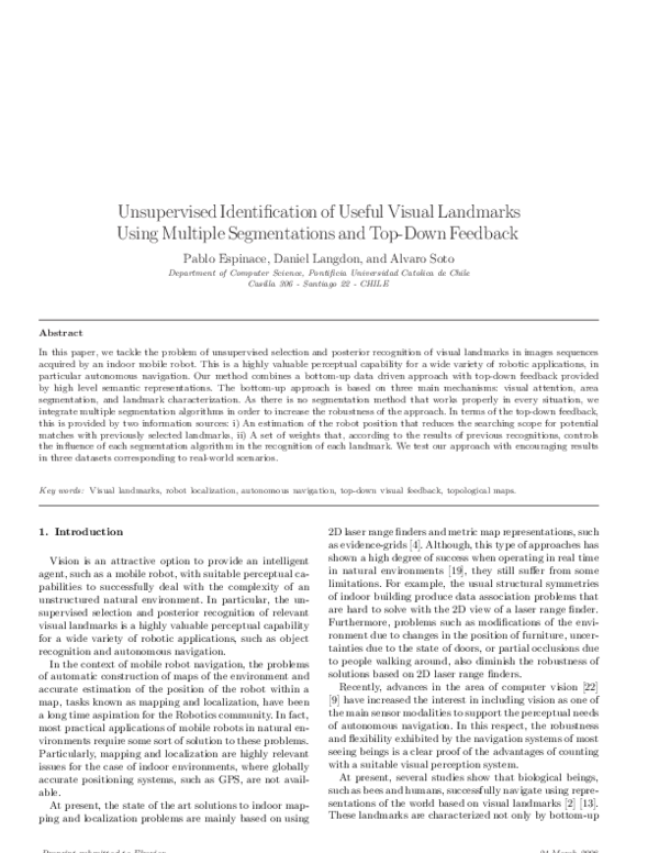 (PDF) Unsupervised identification of useful visual landmarks using multiple segmentations and ...