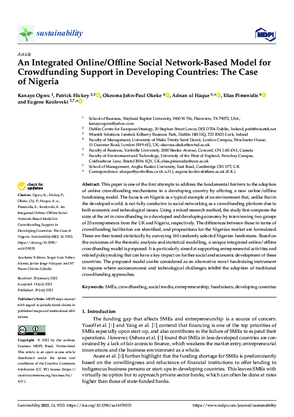 (PDF) An Integrated Online/Offline Social Network-Based Model for ...