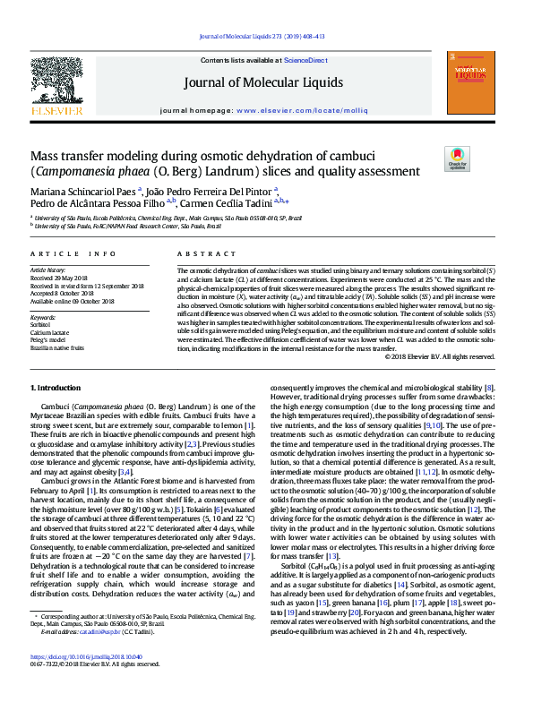 (PDF) Mass Transfer Modeling during Osmotic Dehydration of Chub Mackerel (Scomber japonicus ...