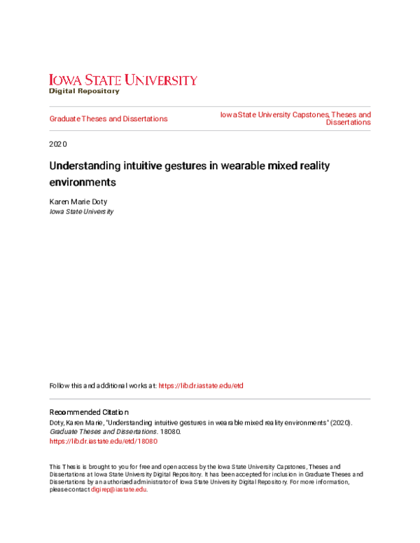 (PDF) Understanding intuitive gestures in wearable mixed reality ...