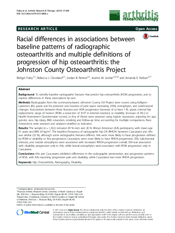 (PDF) Racial differences in associations between baseline patterns of ...