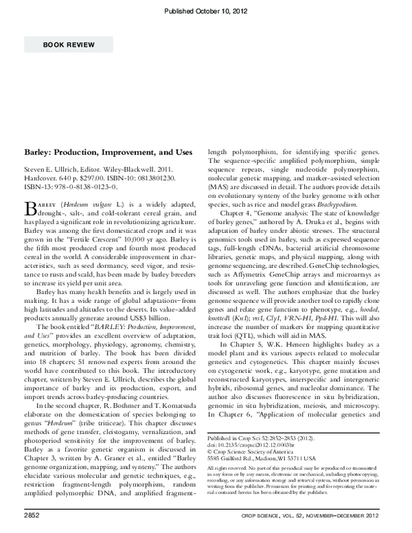(PDF) Seed Testing: Principles and Practices