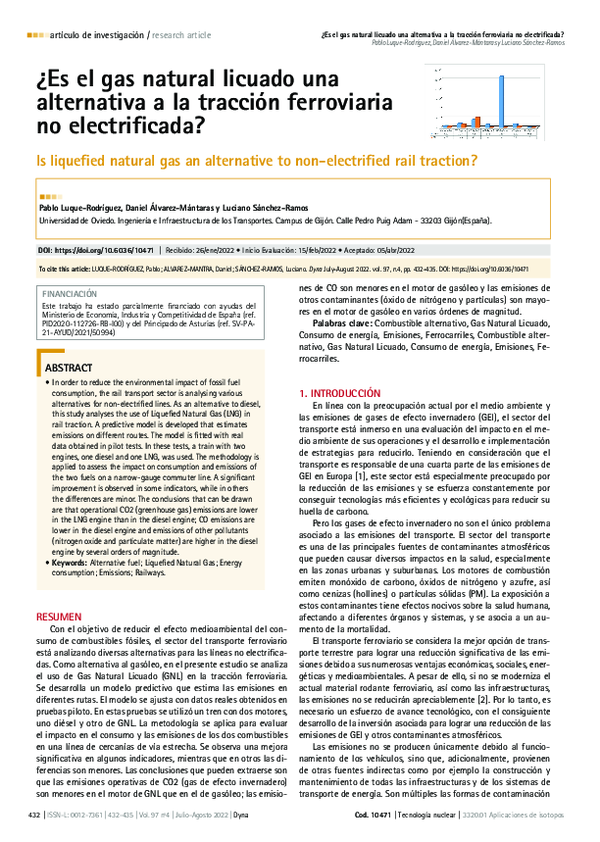 (PDF) Is Liquefied Natural Gas an Alternative to Non-Electrified Rail ...