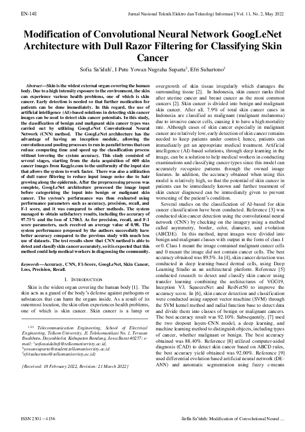 (PDF) Modifikasi Convolutional Neural Network Arsitektur GoogLeNet ...
