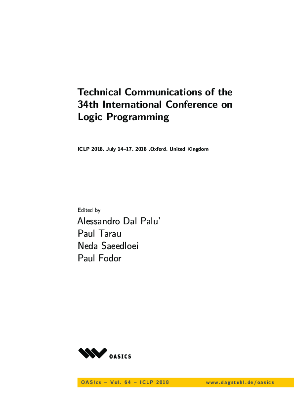 (PDF) Technical Communications of the 34th International Conference on ...