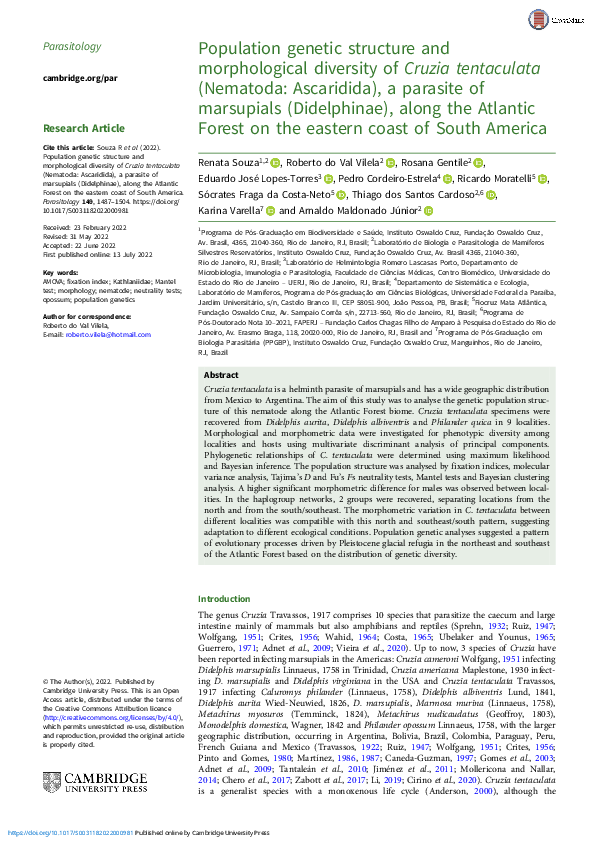 (PDF) Population genetic structure and morphological diversity of ...