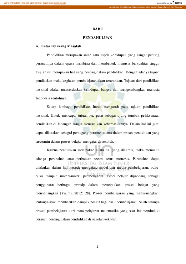 (PDF) Penerapan Pembelajaran Matematika Berbasis Multiple Intelligences ...