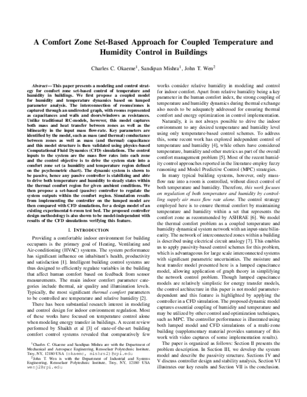 (PDF) A comfort zone set-based approach for coupled temperature and ...