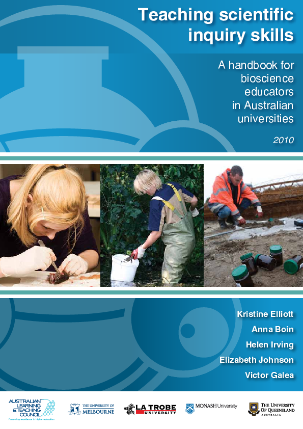 (PDF) Teaching scientific inquiry skills: A handbook for bioscience ...