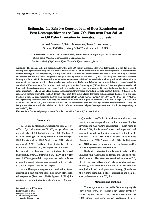 (PDF) Estimating the Relative Contributions of Root Respiration and ...