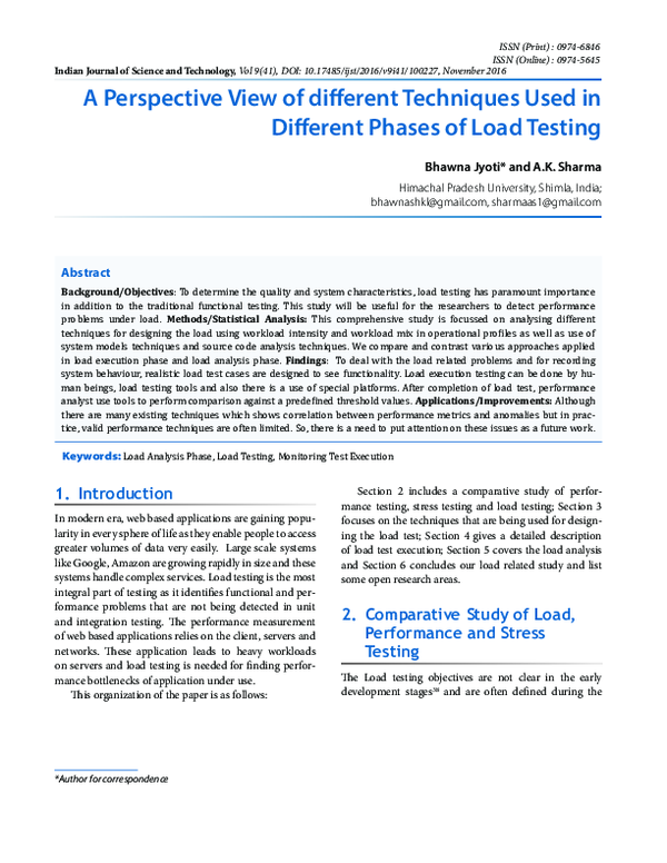 (PDF) A Perspective View of different Techniques Used in Different ...