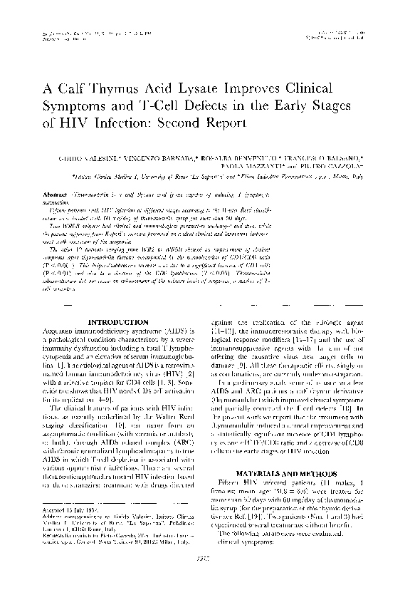 (PDF) A calf thymus acid lysate improves clinical symptoms and T-cell ...