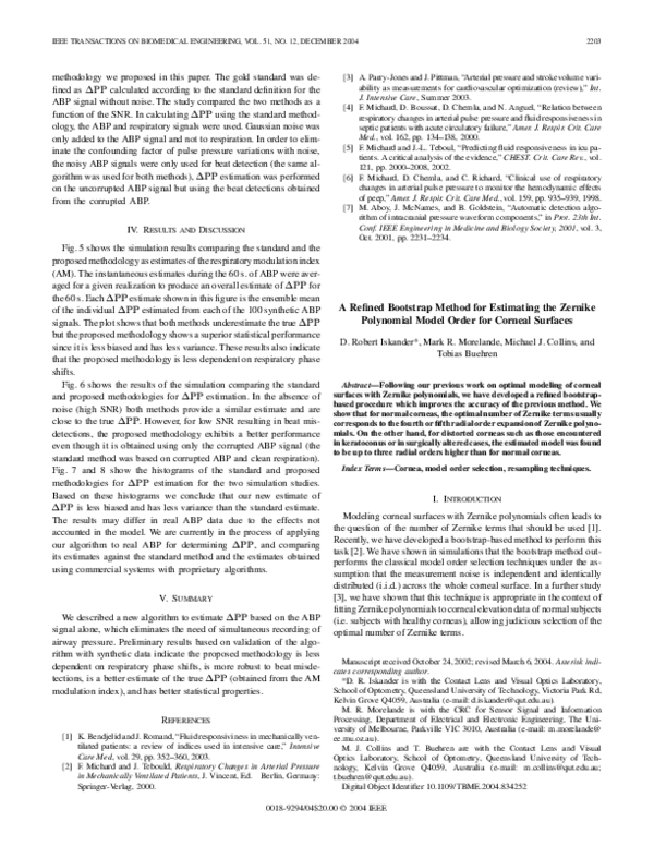 (PDF) A Refined Bootstrap Method for Estimating the Zernike Polynomial ...