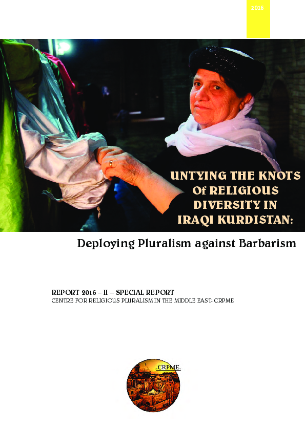 (PDF) UNTYING THE KNOTS Of RELIGIOUS DIVERSITY IN IRAQI KURDISTAN
