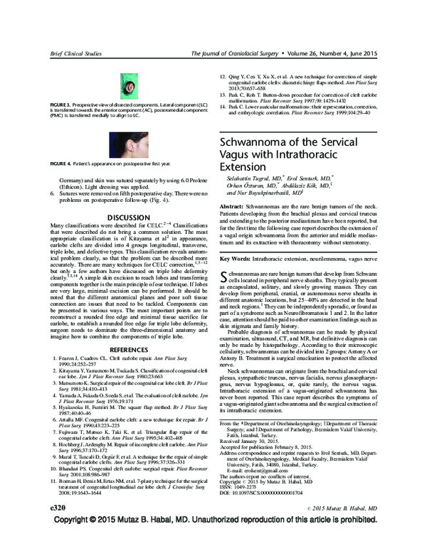 (PDF) Schwannoma of the Servical Vagus with Intrathoracic Extension