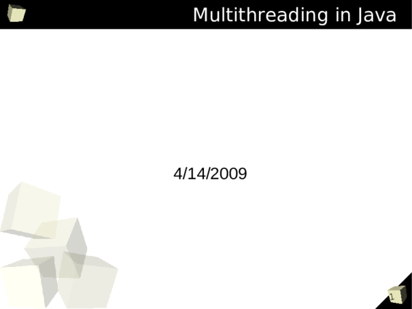 (PDF) Multithreading In Java