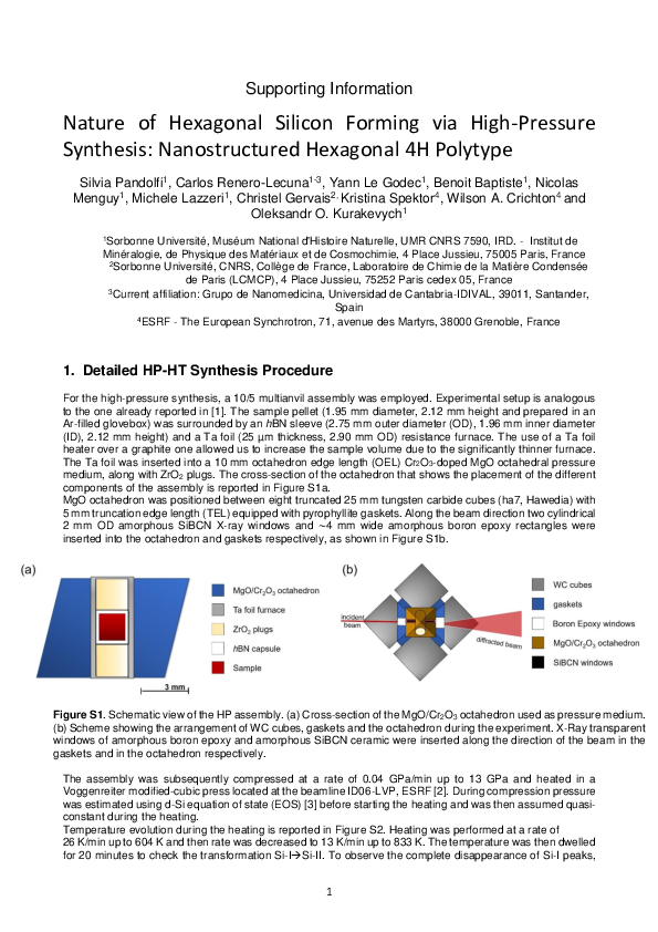 (PDF) Nature of Hexagonal Silicon Forming via High-Pressure Synthesis ...