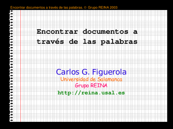 Encontrar Documentos a Través De Las Palabras