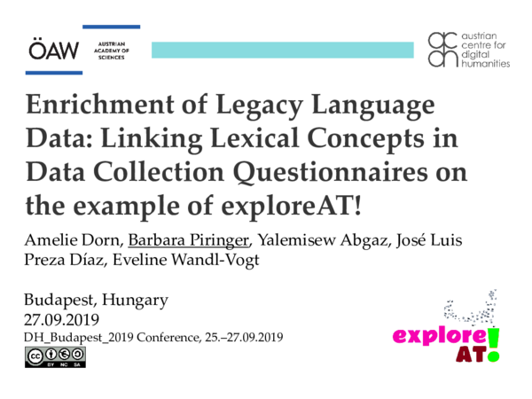 (PDF) Enrichment of Legacy Language Data: Linking Lexical Concepts in Data Collection ...