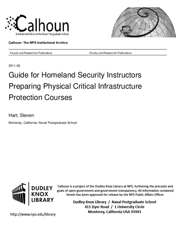 (PDF) A Guide for Homeland Security Instructors Preparing Physical ...