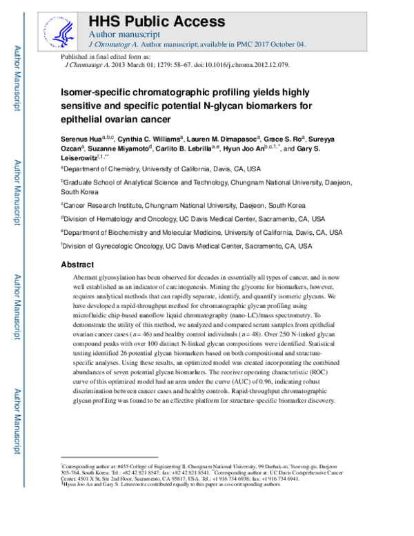 (PDF) Isomer-specific chromatographic profiling yields highly sensitive ...