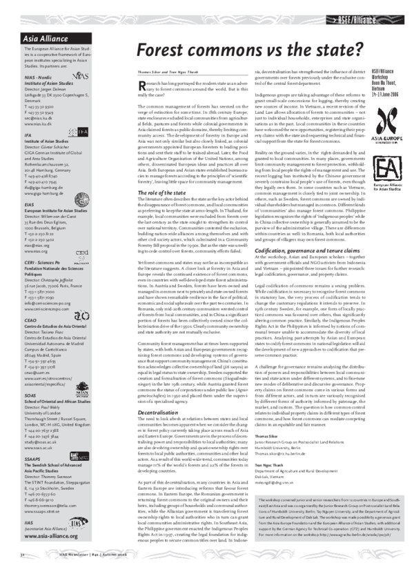 (PDF) Forest commons vs the state?