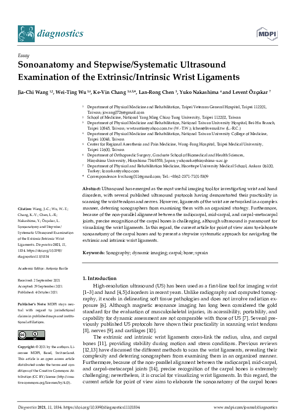 (PDF) Sonoanatomy and Stepwise/Systematic Ultrasound Examination of the ...