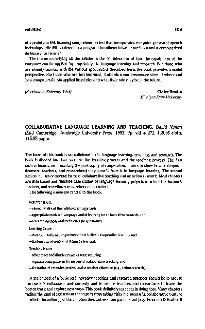 (PDF) Collaborative Language Learning and Teaching