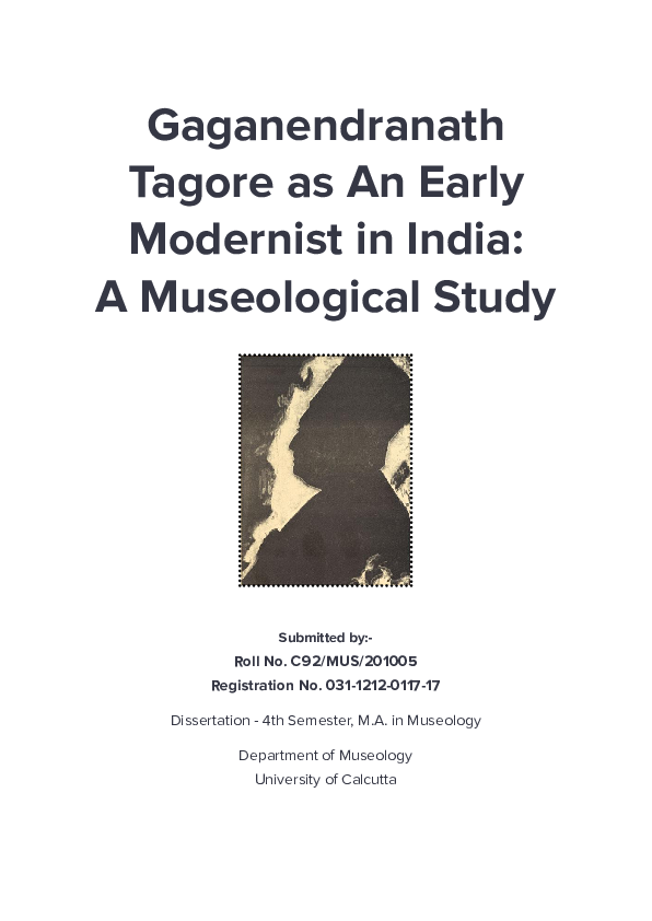(PDF) Gaganendranath Tagore as An Early Modernist in India: A ...