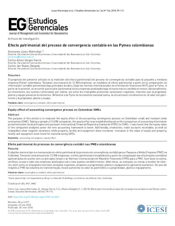 (PDF) Efecto patrimonial del proceso de convergencia contable en las ...