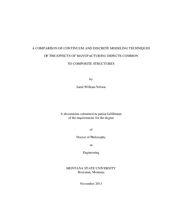 (PDF) A comparison of continuum and discrete modeling techniques of the ...